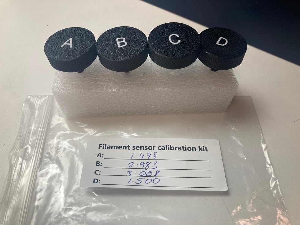 Filament Maker TWO sensor calibration
