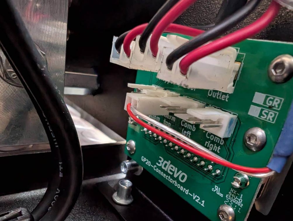 Replace the thermistor of the GP20 granulator