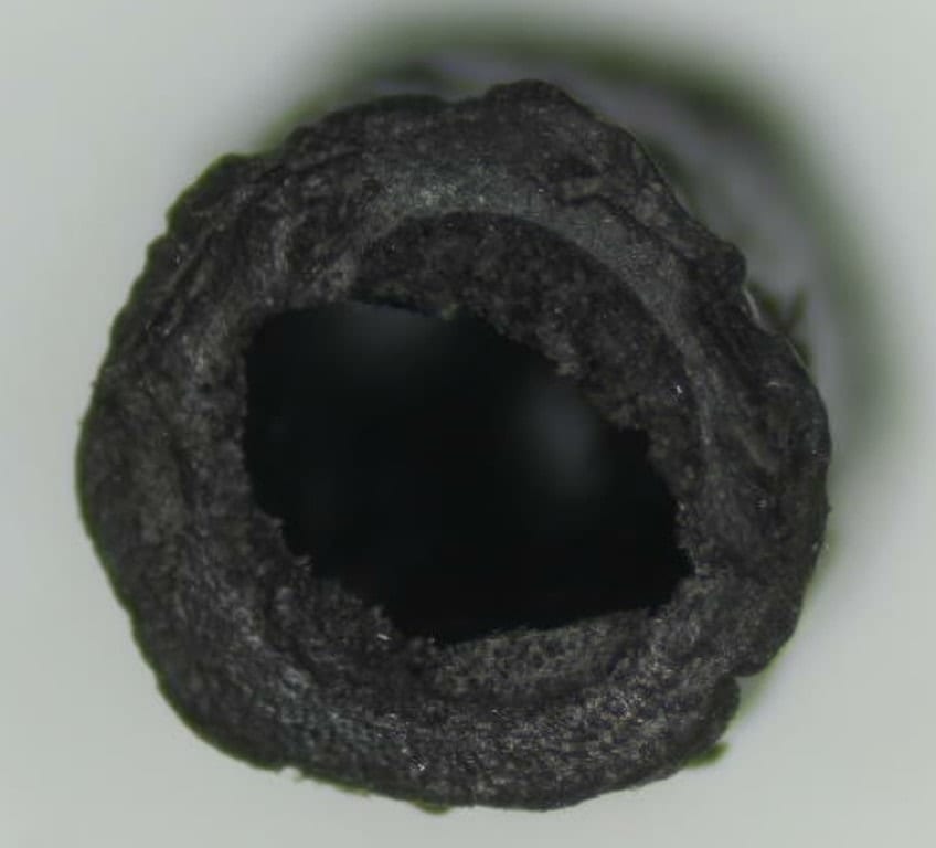 Air bubbles or holes in filament